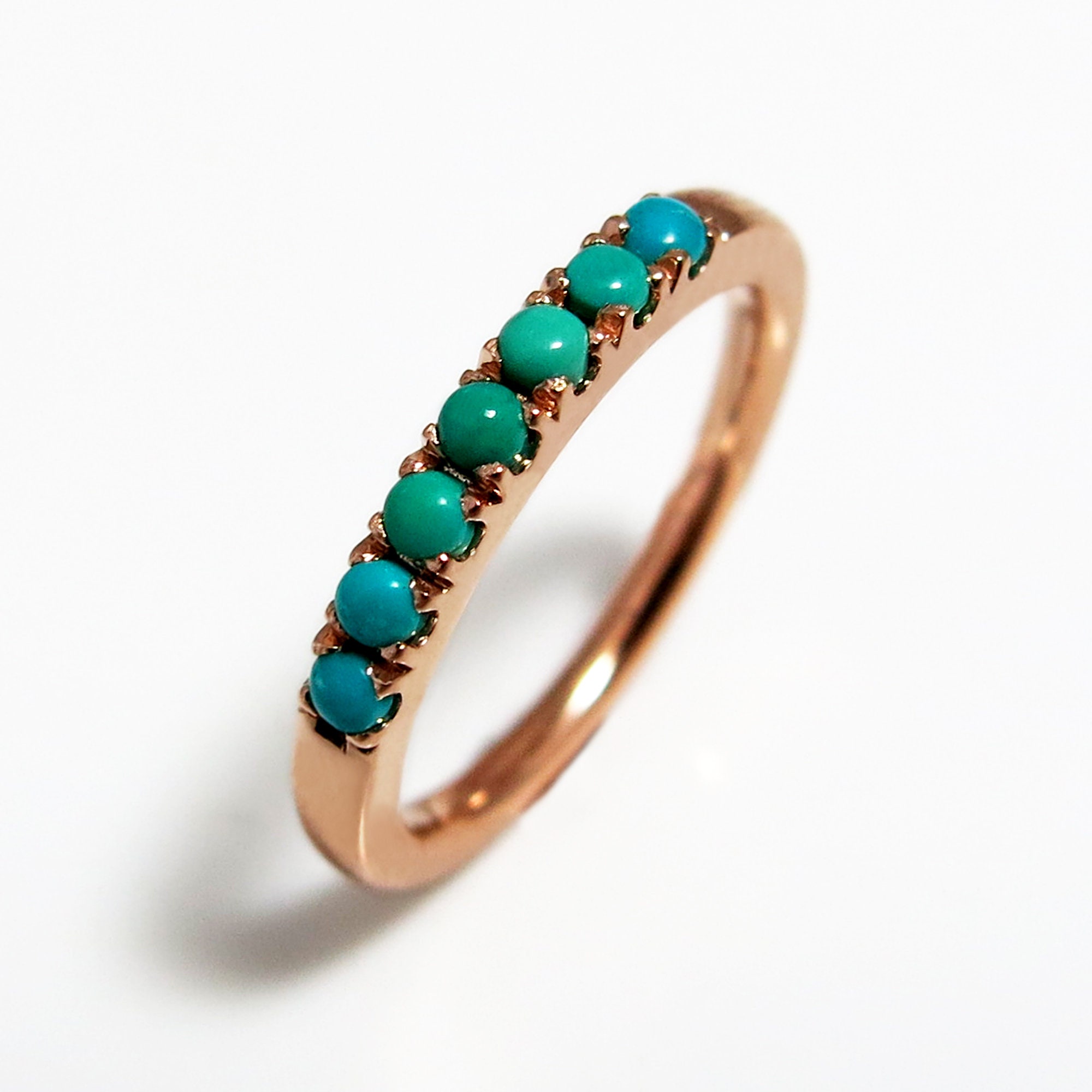 Turquoise Ring Turquoise Stack Ring Boho Turquoise Ring | Etsy