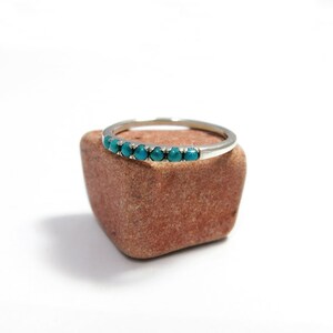 Stackable Gemstone Rings, Turquoise Ring, Unique Stackable Ring ...