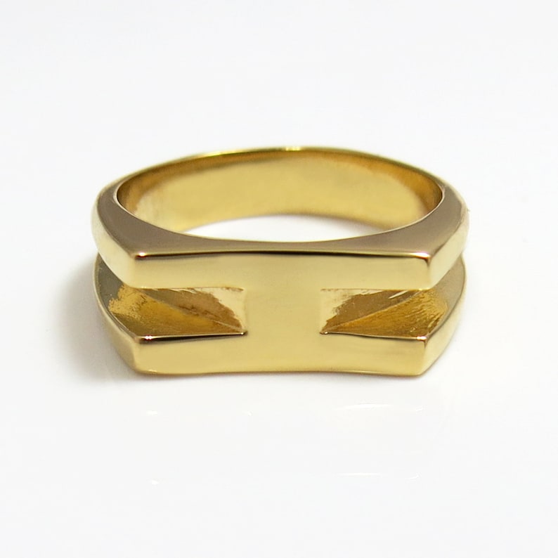 Initial Ring Letter Ring Alphabet Ring Signet Letter Ring - Etsy