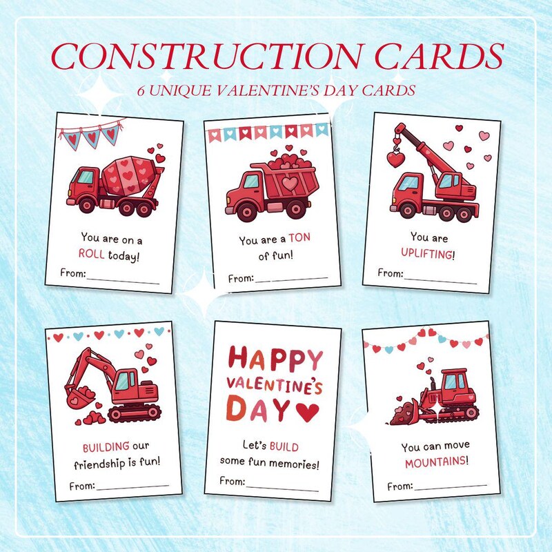 Construction Valentine - Etsy