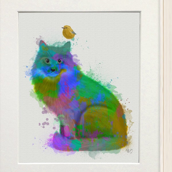 Funky Cat Art - Etsy