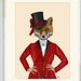 Equestrian Art Print Lady Fox Hunter Portrait Female Fox Wall Art Vixen ...