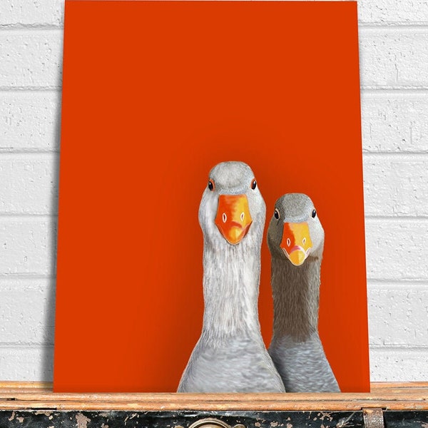 Goose Art - Etsy