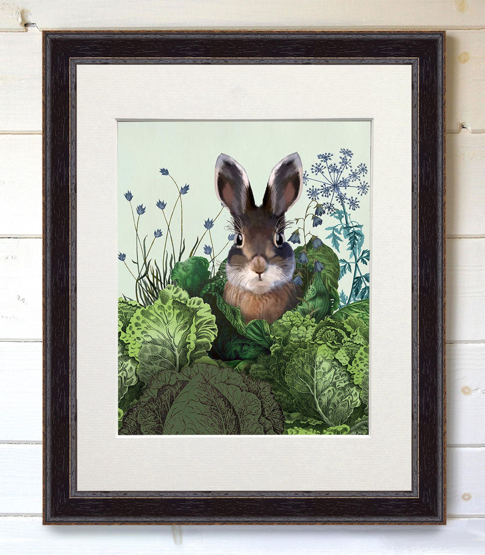 Rabbit Poster Cabbage Patch Rabbit 4 Rabbit Decor Rabbit - Etsy