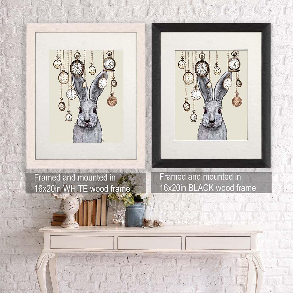 Alice in Wonderland Print Rabbit Time White Rabbit Alice | Etsy