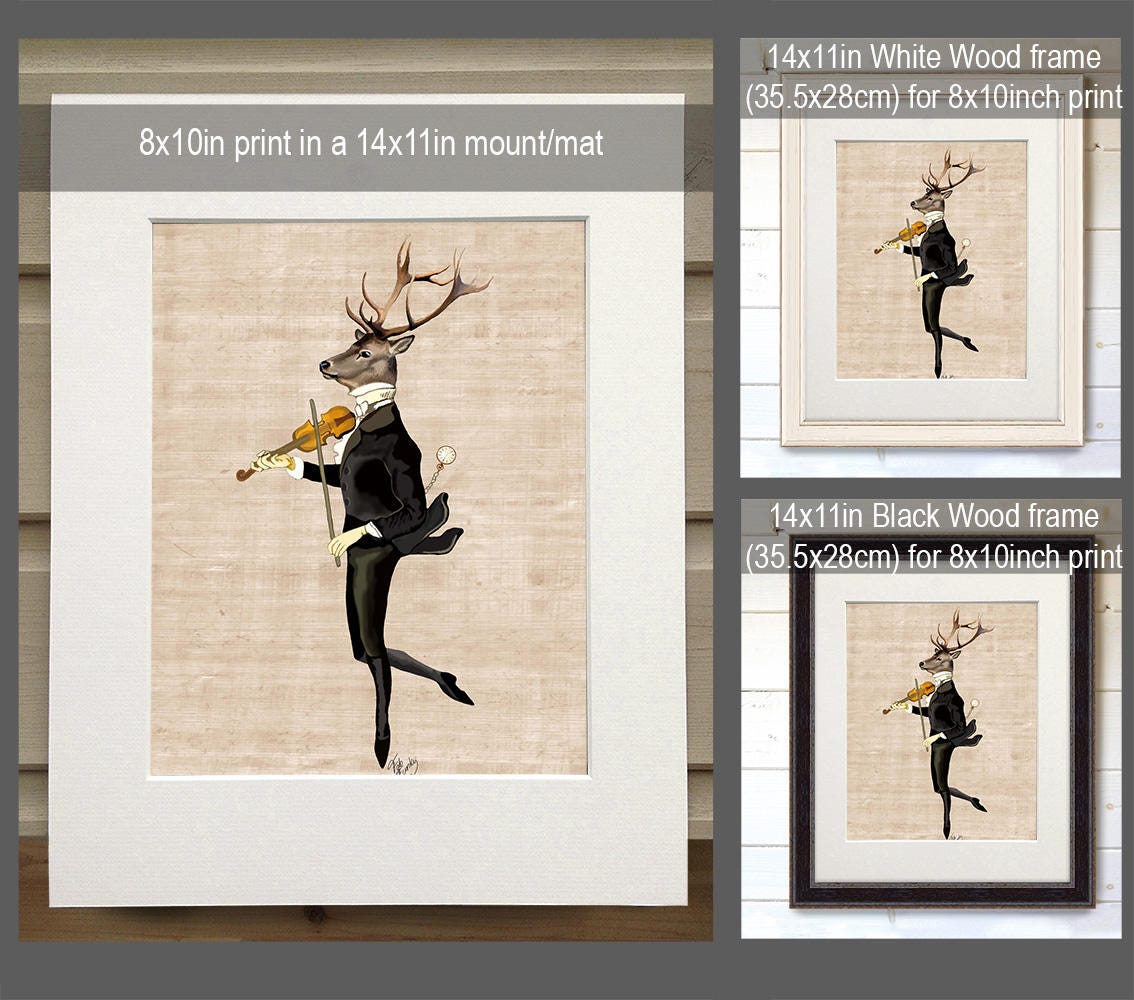 Dancing Deer Art Print Digital Print Acrylic Art Illustration - Etsy UK