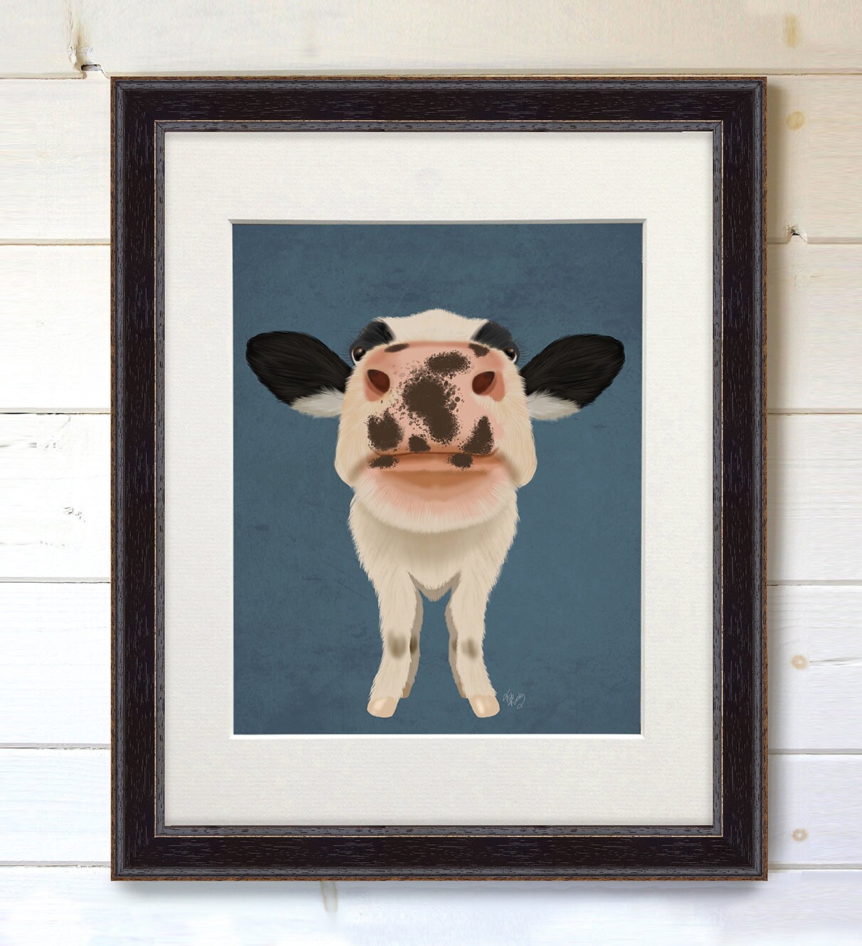 Cute cow art Nosey cow 1 Cow print Cow canvas Farm cow | Etsy