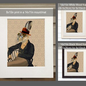 Horatio Hare on Chair Art Print Acrylic Painting Giclee Mixed Media ...