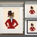 Lady Fox Hunter Portrait Female Fox Print Vixen Fox Painting - Etsy