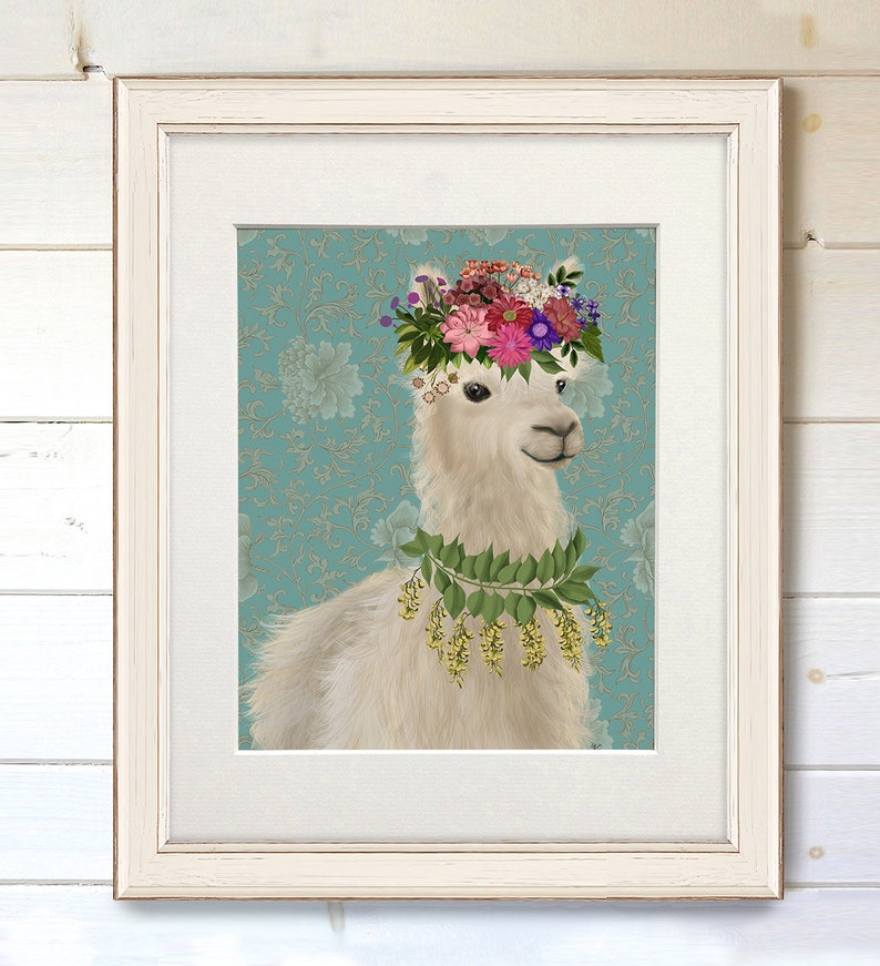Llama Home Decor Llama Bohemian 2 Llama Poster Llama | Etsy