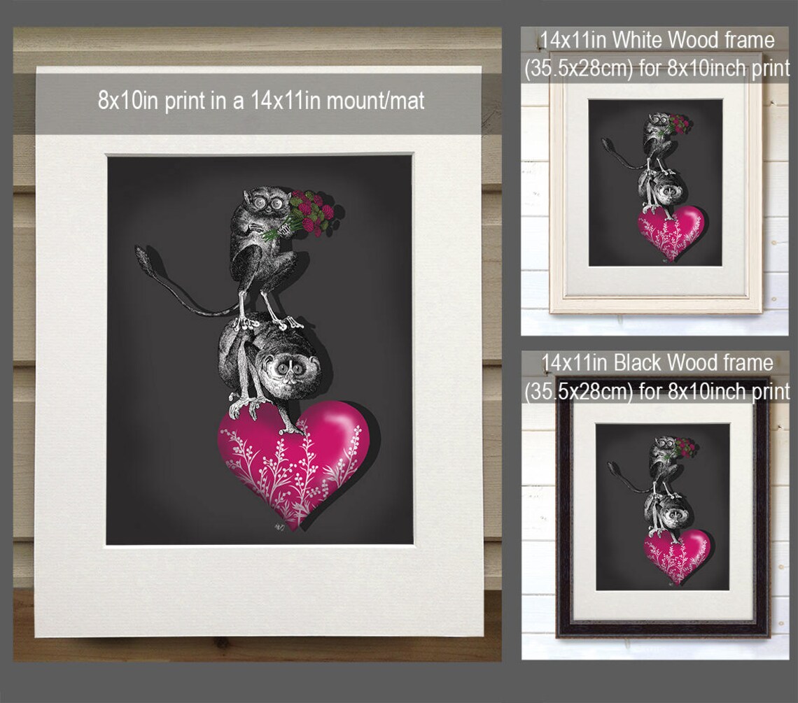 Loris Print Loris We Bought You Flowers Slow Loris Art | Etsy