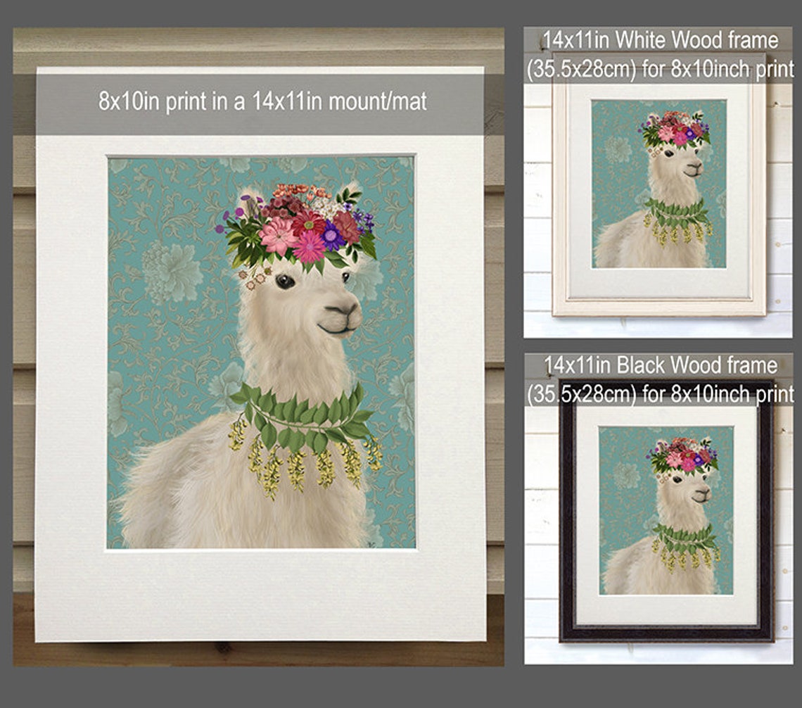 Llama Home Decor Llama Bohemian 2 Llama Poster Llama | Etsy