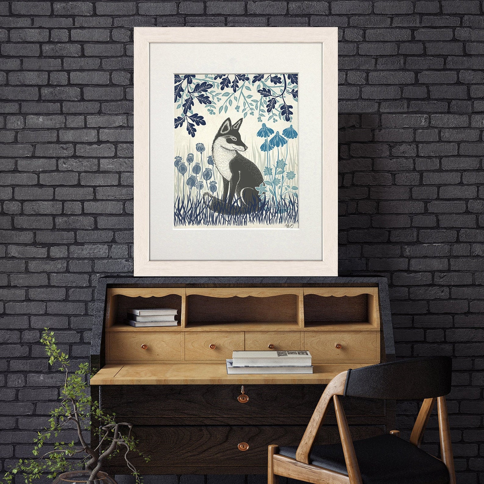 Fox Art Prints Country Style Decor Original Design Uk Made - Etsy UK