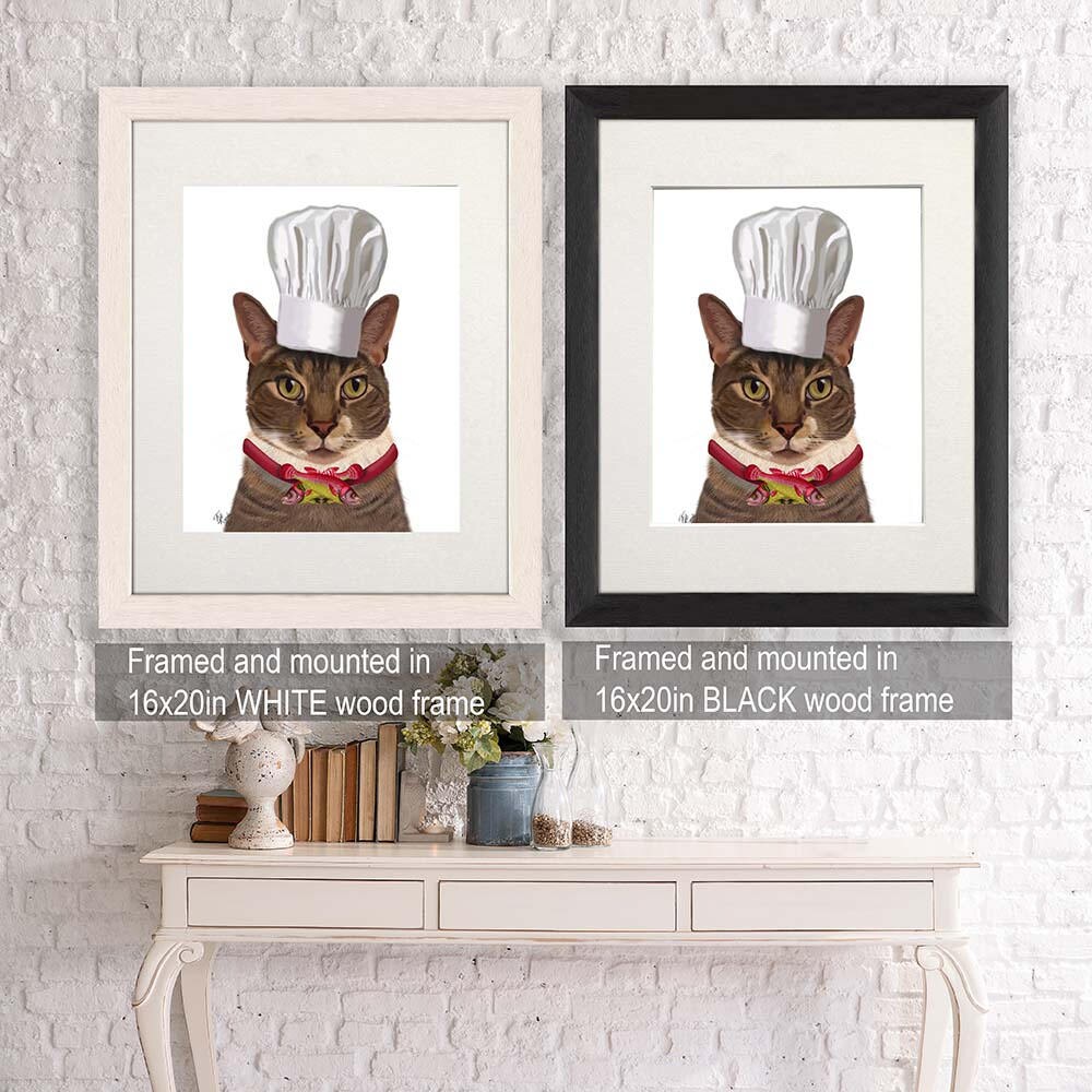 Kitchen print Cat chef kitchen art kitchen decor gift for | Etsy