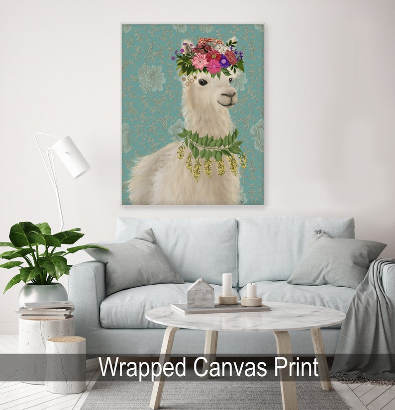 Llama Home Decor Llama Bohemian 2 Llama Poster Llama | Etsy