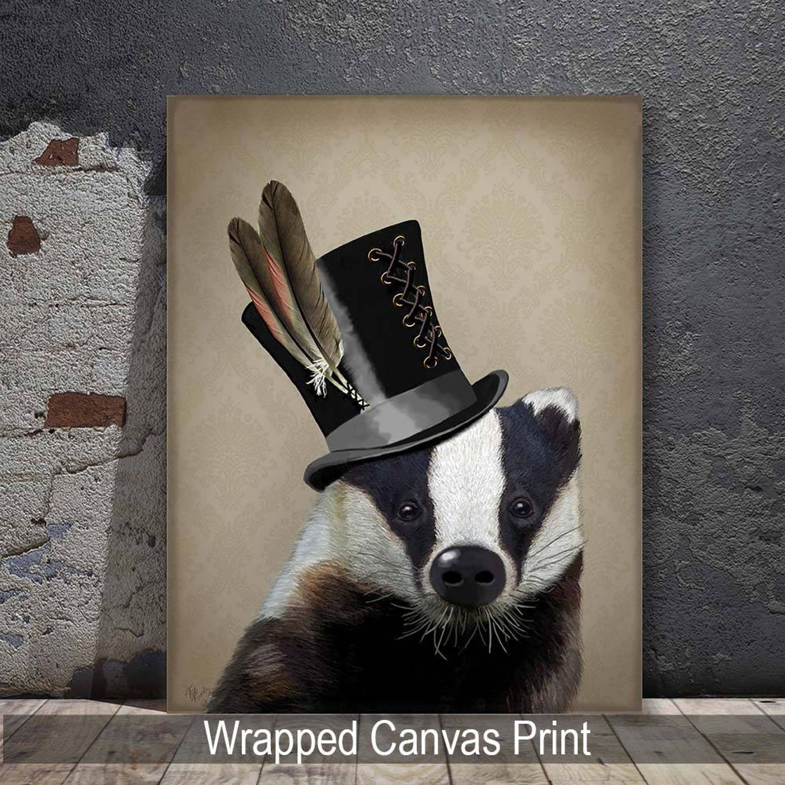 Badger Lover Gift European Badger Badger Decor Badger in Top - Etsy