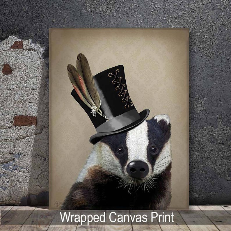 Badger Lover Gift European Badger Badger Decor Badger in Top - Etsy