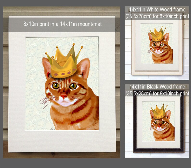 Ginger Cat King Ginger Cat Poster Cat Wall Decor Cat - Etsy