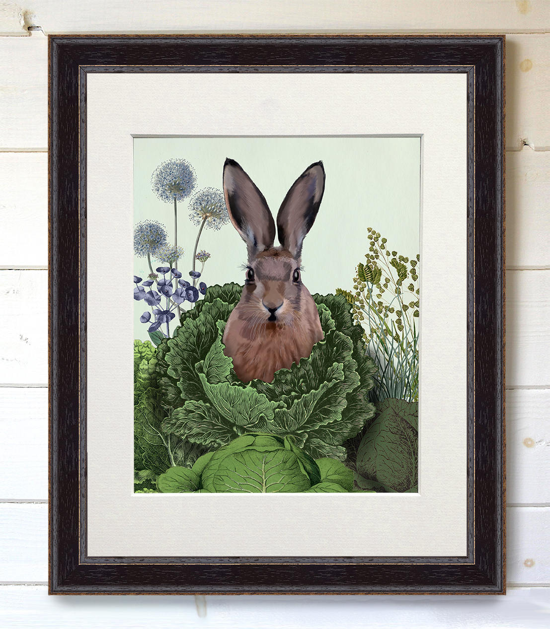Art print rabbit Cabbage patch rabbit 1 Bunny nursery art | Etsy