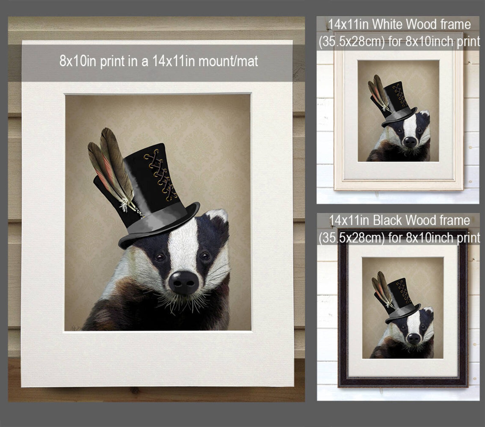 Badger Lover Gift European Badger Badger Decor Badger in Top - Etsy