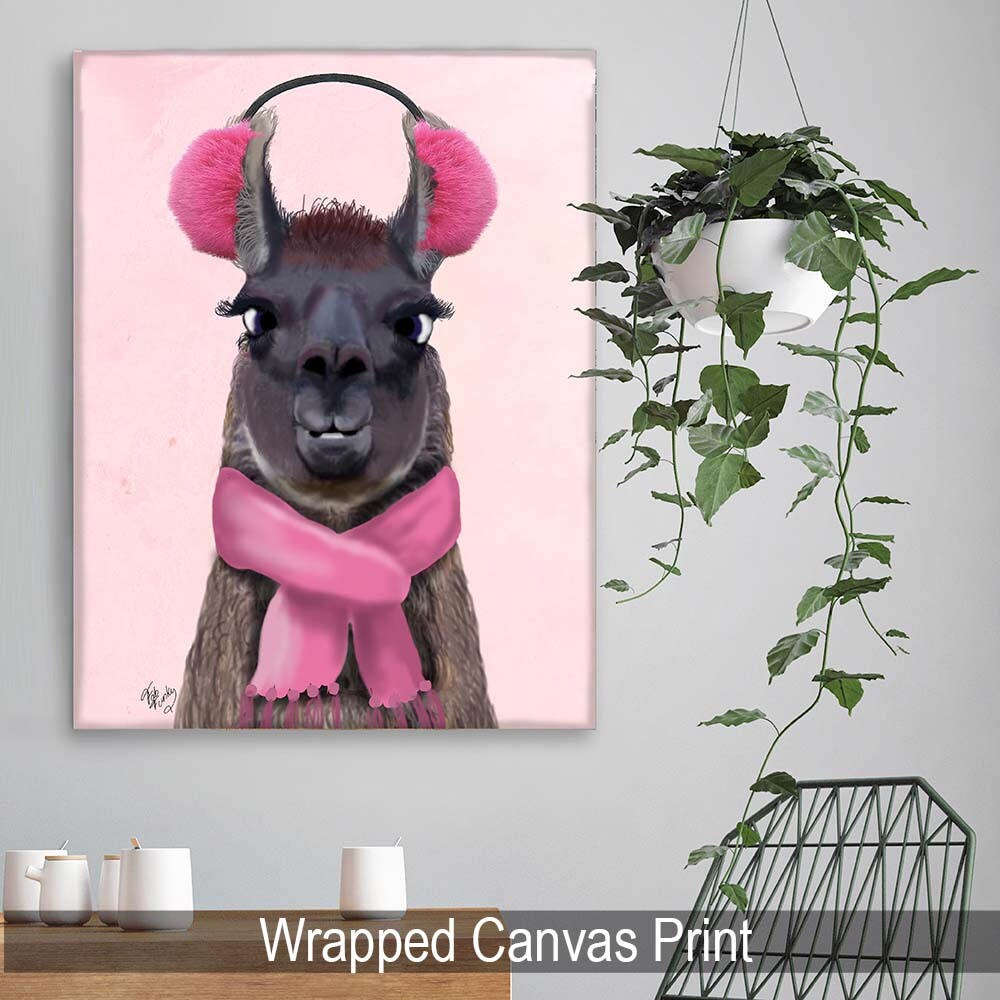 Chilly Llama Print Cute Animal Art for Kids Rooms Baby Room | Etsy