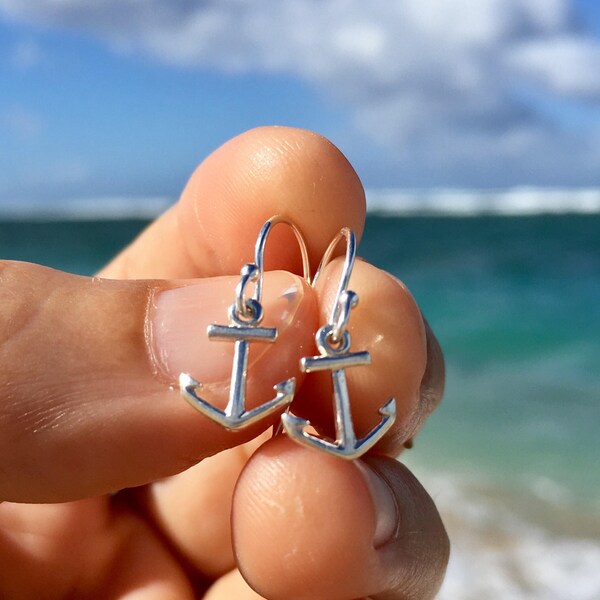Anchor Earrings - Etsy