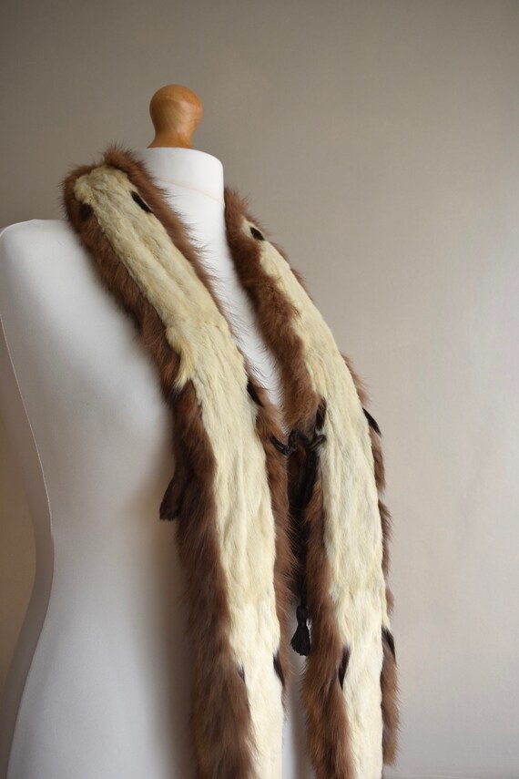 1920s ermine fur stole - Gem