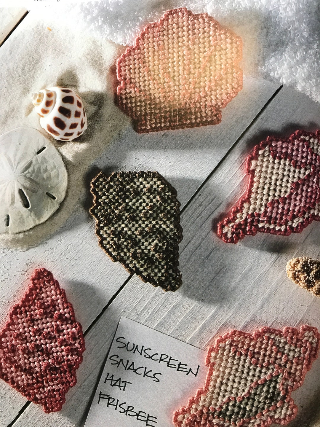 Seashell Magnets Plastic Canvas - Etsy