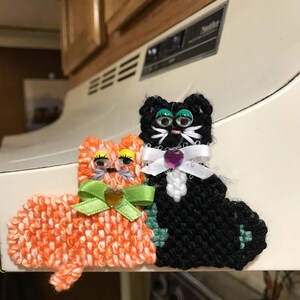 Cat Lovers Magnet Black and White Cats Cat Lady Magnet Cute Cats ...