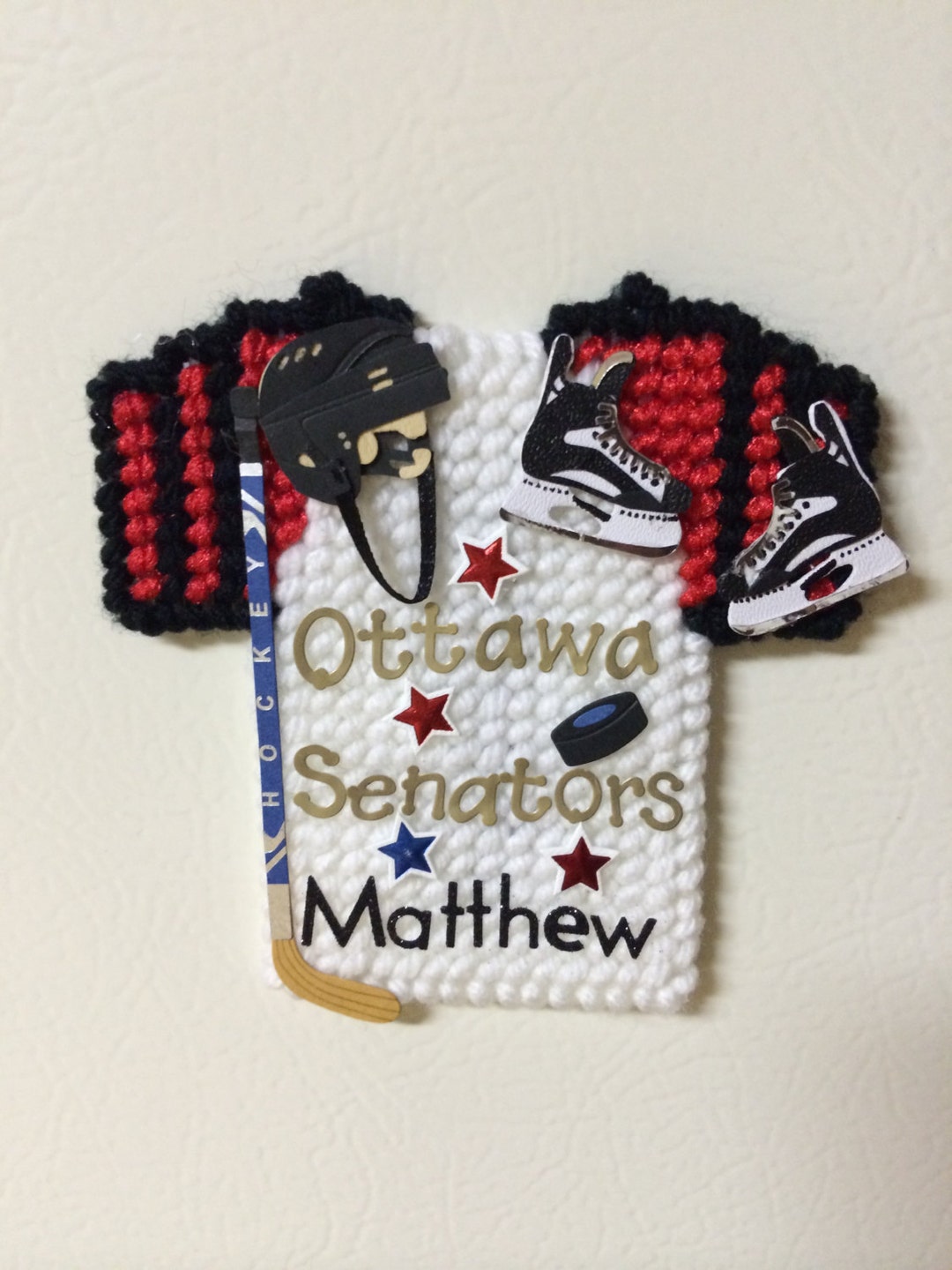 Ice Hockey Jersey Magnet Plastic Canvas - Etsy