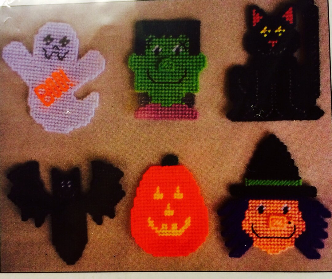 Halloween Magnets Plastic Canvas - Etsy