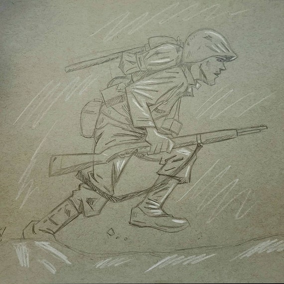 Ww2 Soldier Drawings