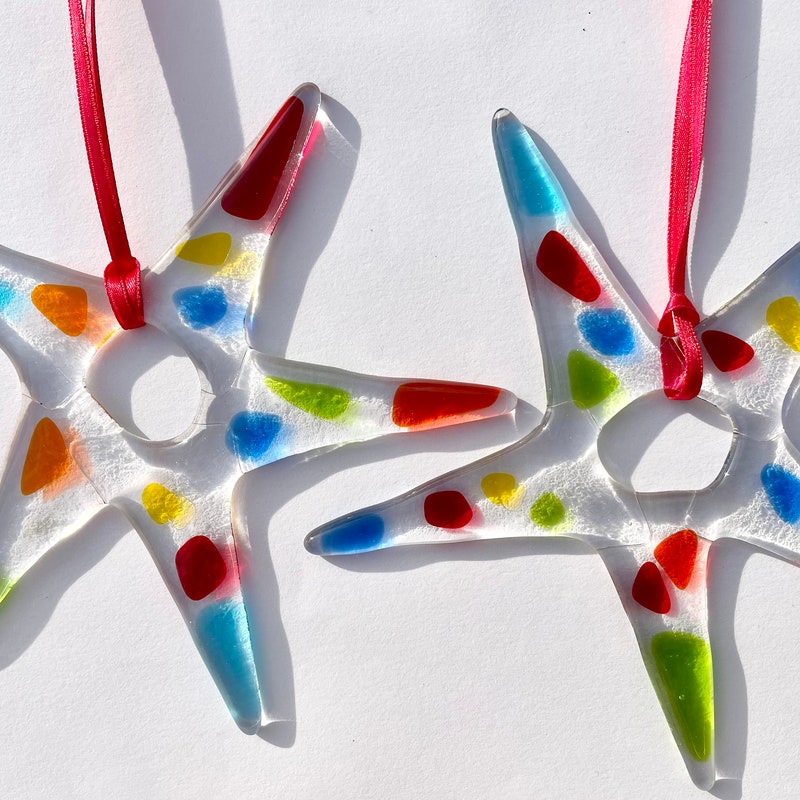 Glass Star Ornament - Etsy