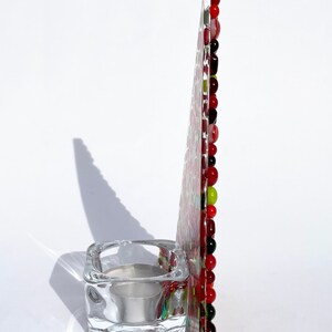 Fused Glass Christmas Spotty Tree Tea Light Decoration Feastive Gift ...