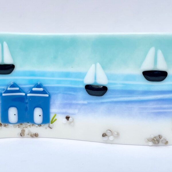 Fused Glass Beach Scene - Etsy
