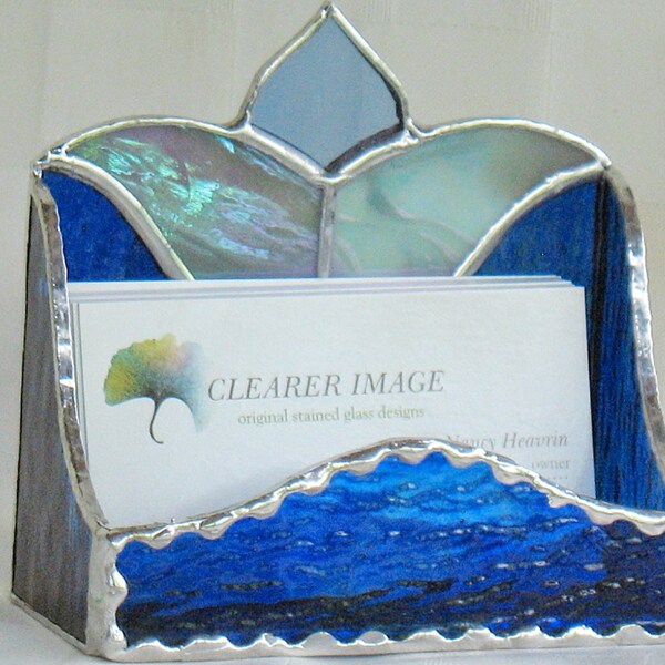 Glass Card Holder - Etsy