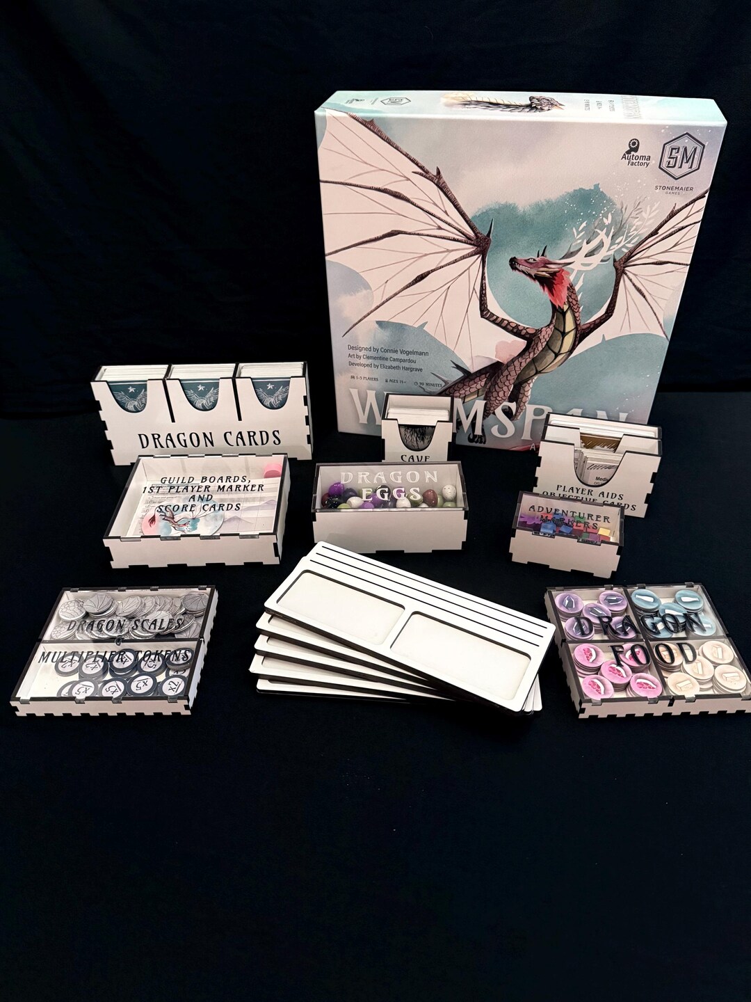Wyrmspan Insert + Player Boards - Etsy