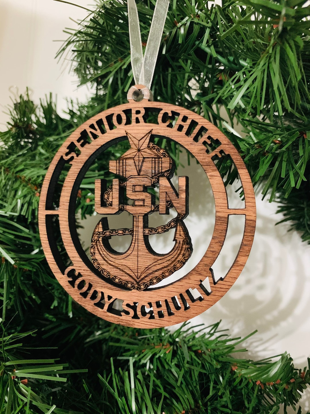 Personalized Navy Chief Oak Ornament: CPO/SCPO/MCPO Gift - Etsy