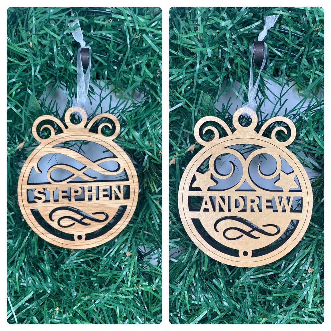 Custom Laser Cut Wooden Ornament - Etsy