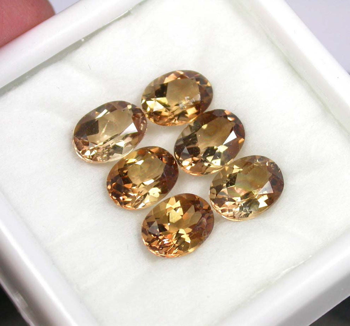 9 X 7 Mm. 6 Pcs. Genuine Imperial Topaz Gem Type Natural 100 % - Etsy