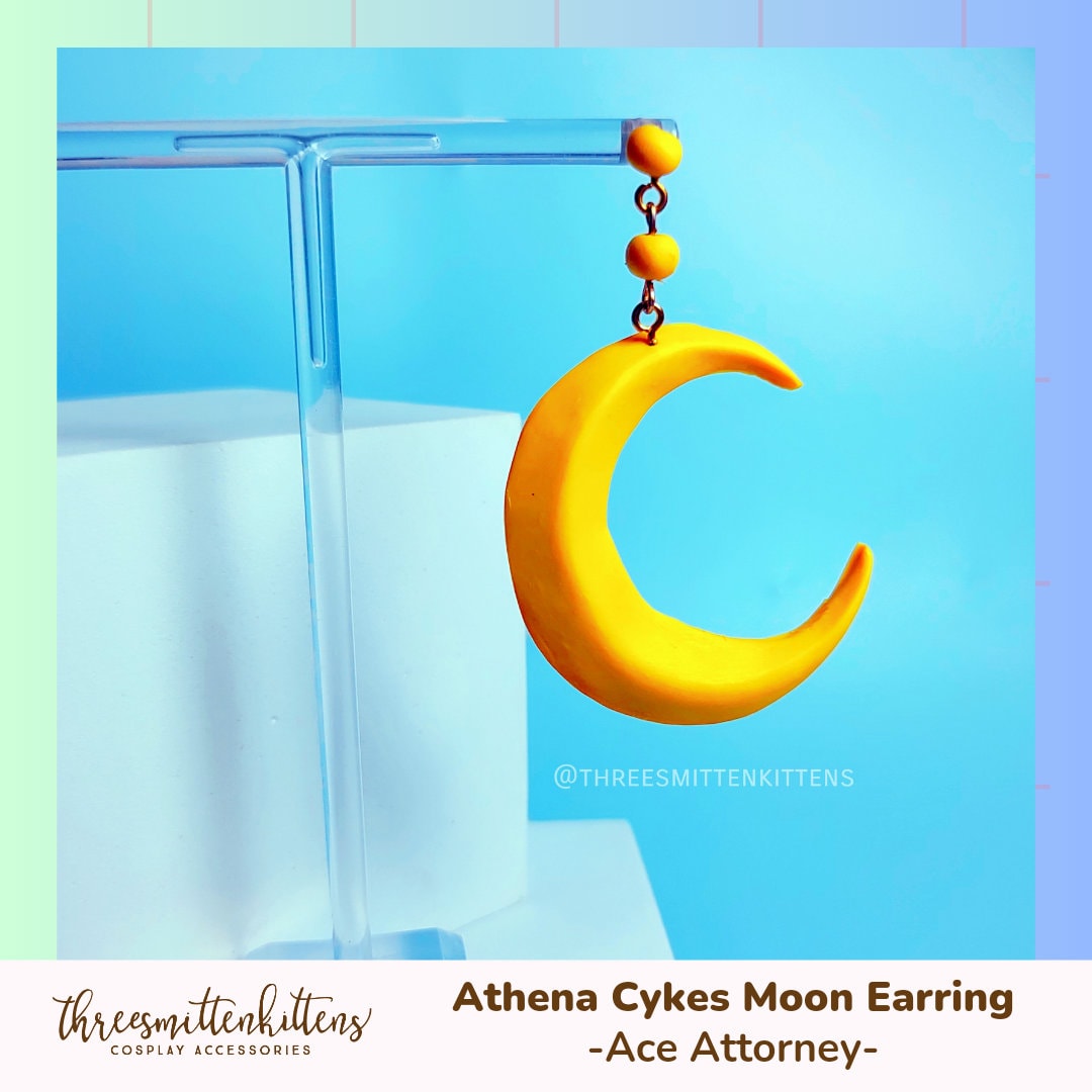 Ace Attorney Athena Cykes Cosplay Earring - Etsy