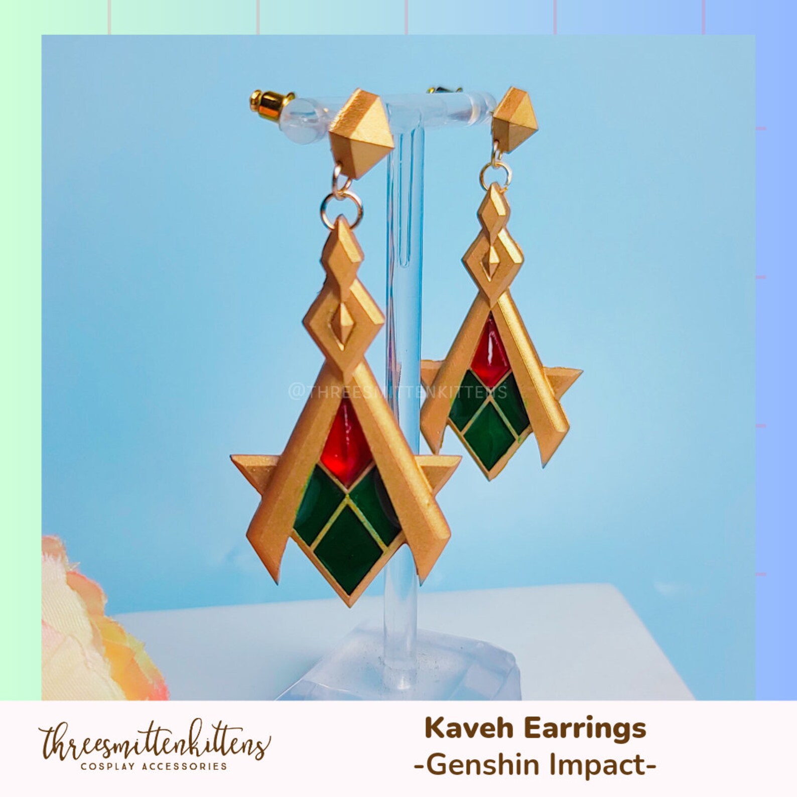 Genshin Impact Kaveh Cosplay Earrings - Etsy