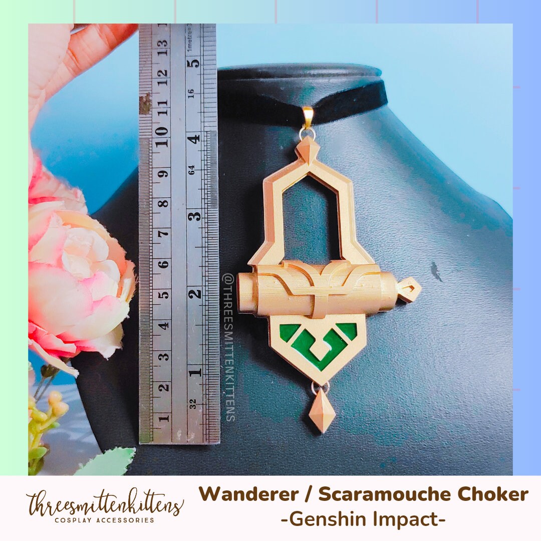Genshin Impact Wanderer Scaramouche Cosplay Choker Necklace - Etsy