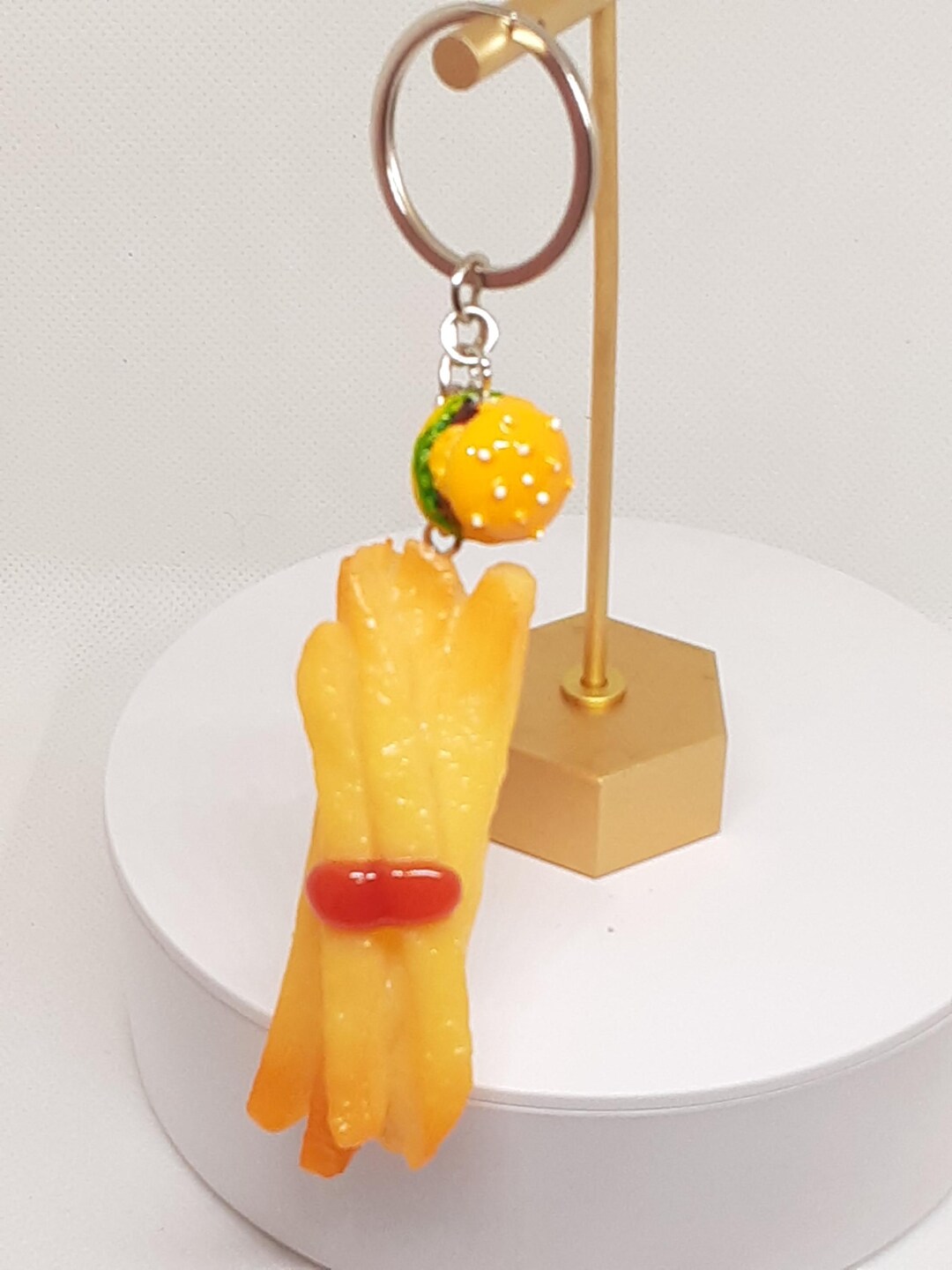 Burger and Fries Keychain Fun Food Accessories Gifts for Her - Etsy