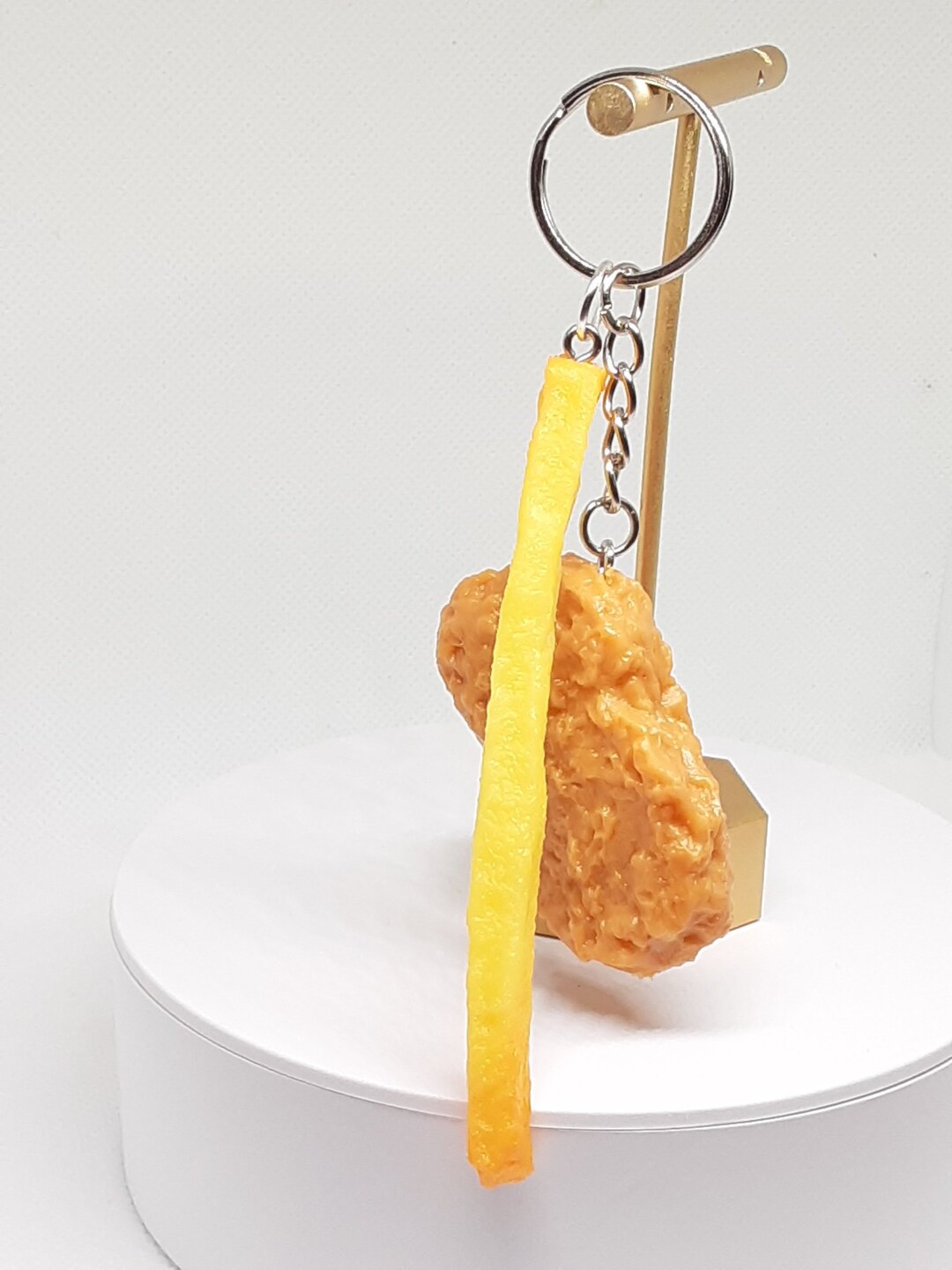 Chicken Nugget and French Fry Keychain Imitation Fun Food Jewelry - Etsy