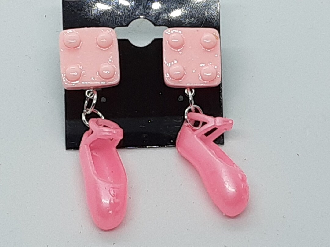 Ballet Shoes and Legos Clip on Dangle Earrings Fun Jewelry Gifts for ...
