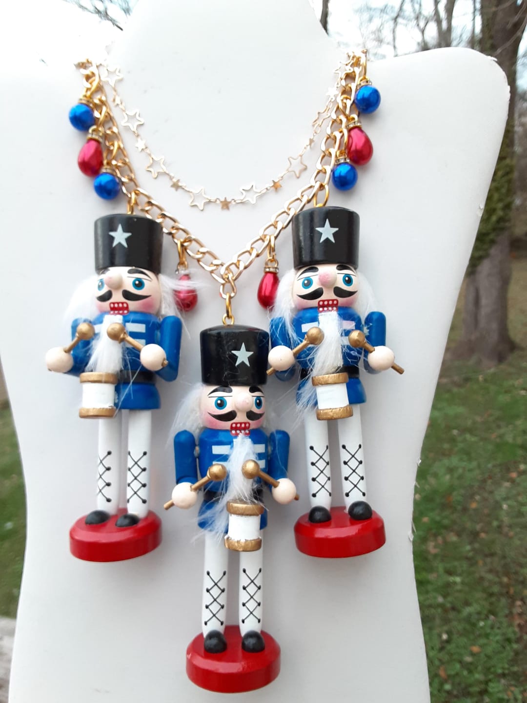 Nutcracker Statement Necklace Christmas Jewelry Fun Jewelry Christmas ...