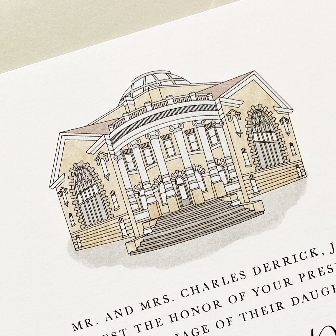 House Portrait Print Venue Illustration Home Drawing | Etsy