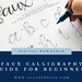 Tricky Calligraphy Combinations Practice Guide Handlettering Worksheet ...