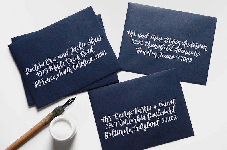 Hand-lettered Envelopes | Cursive Envelopes | Calligraphy Envelopes ...